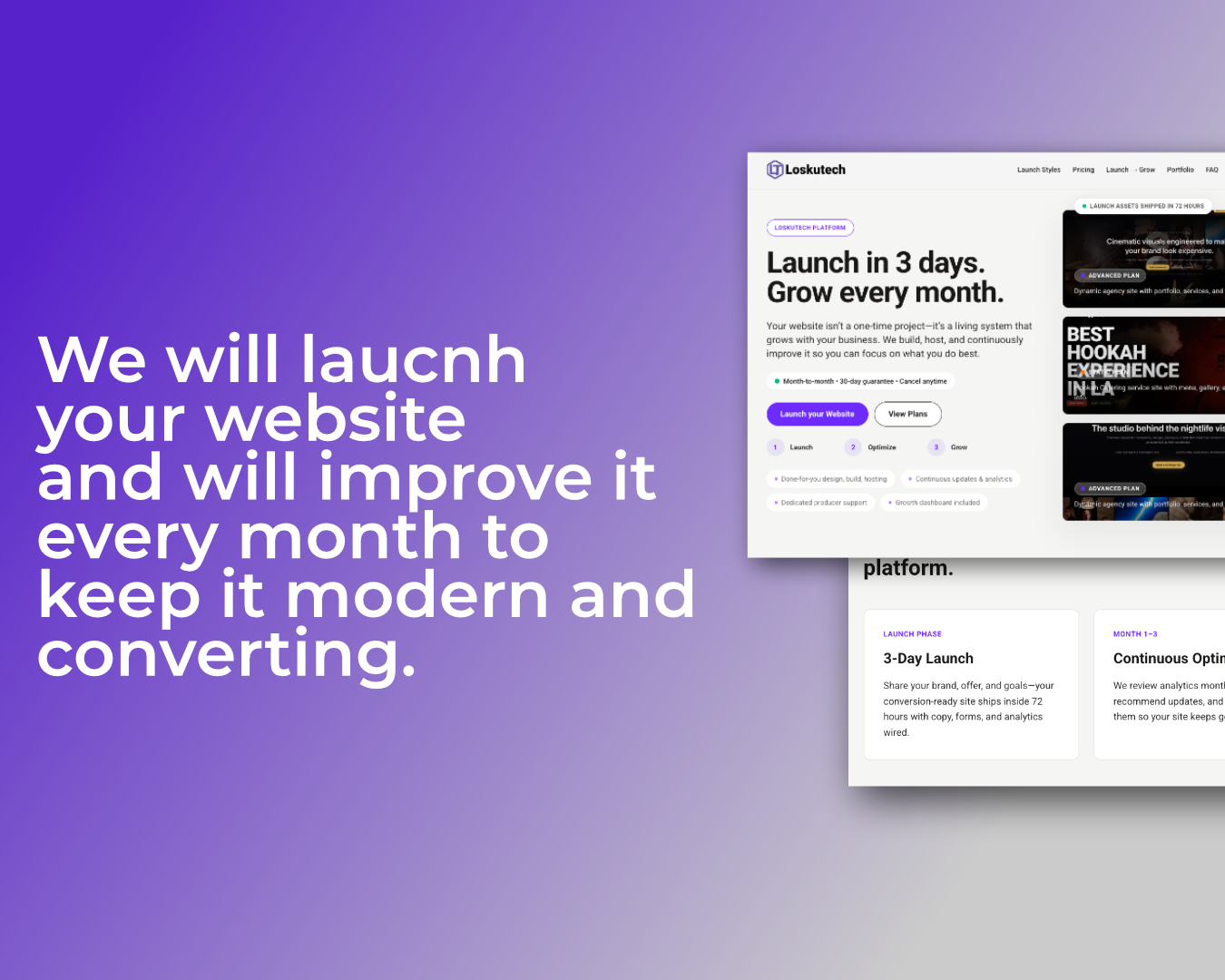 Launch Fast & Keep Growing | Loskutech